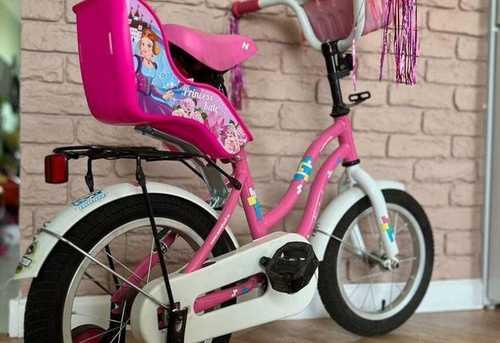 Велосипед для девочки детский радиус 14