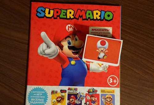 Полный сет наклеек panini Super Mario + альбом