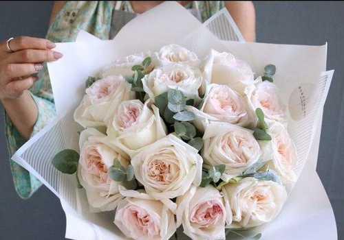 Пионовидные розы, ароматные розы, доставка цветов