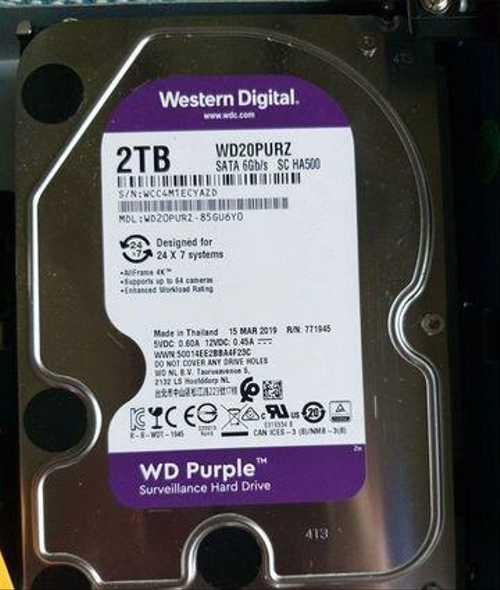Жесткий диск wd purple 2 Tb