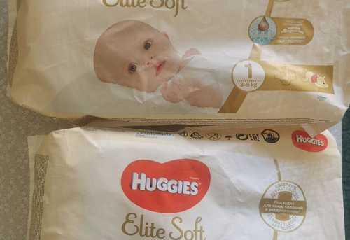 Подгузники huggies elite soft 0+,1