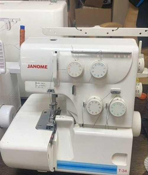 Швейная машина оверлок Janome t34
