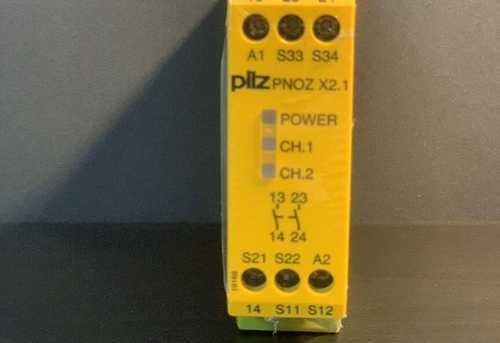 Pilz pnoz X2.1 24VAC/DC 2n/o реле