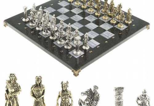 Шахматы "Галлы и Римляне" 40х40 из мрамора