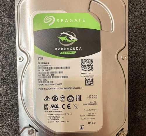 Жесткий диск hdd Seagate Barracuda 1tb