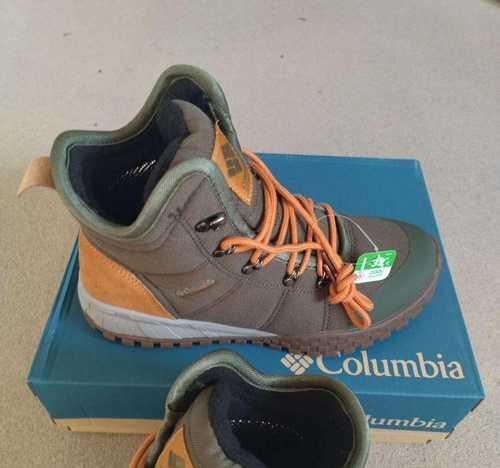 Ботинки термо Columbia хаки кроссовки