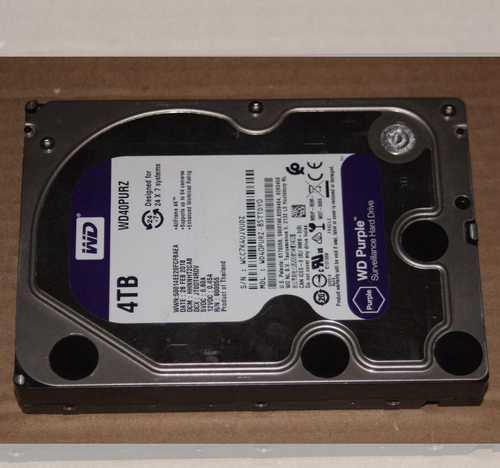 Жесткий диск WD Purple WD40purz, 4тб, HDD, SATA II