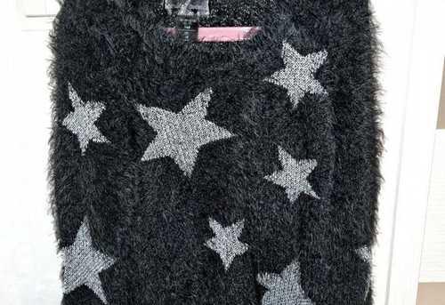Кофта, свитер, с блестящими звездами