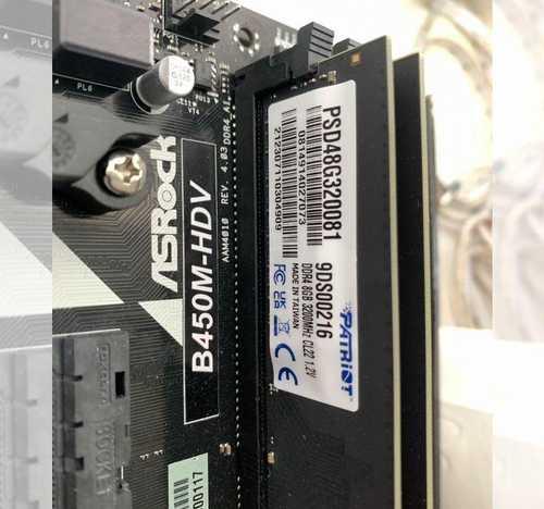 Материнская плата asrock b450m hdv r4.0