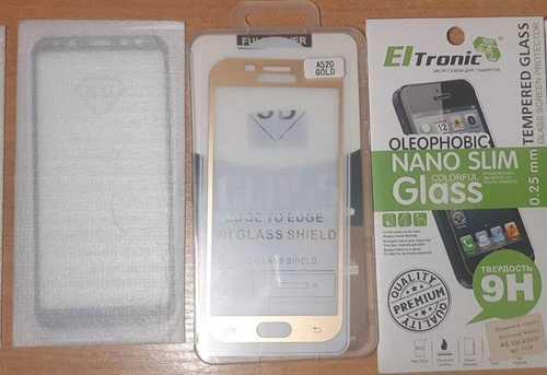 Защитные стекла на Samsung Galaxy a8 и a5