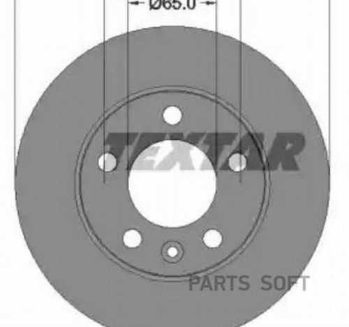 Textar 92082503 Диск тормозной задний