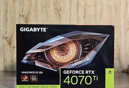 Видеокарта RTX 4070ti 12GB Gigabyte Windforce OC