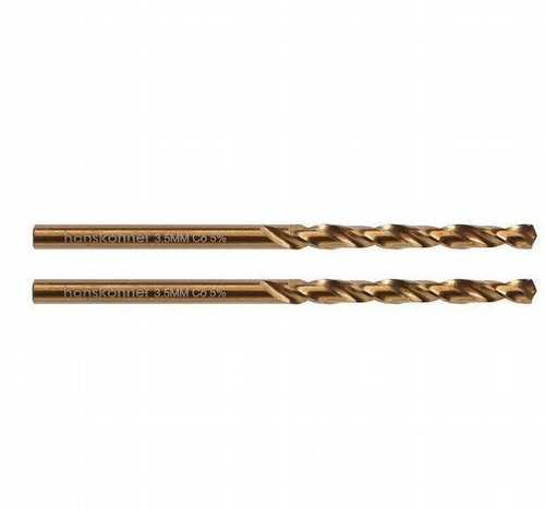 Сверло по металлу 3,5х70мм cobalt hanskonner H1055-M035-70 (shuft)