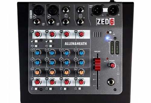 Allen & Heath ZED-6 микшерный пульт новый