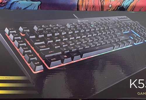 Игровая мембранная клавиатура Corsair K55 RGB