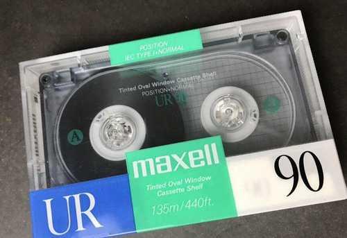Новая аудиокассета Maxell UR 90 - 1988. US