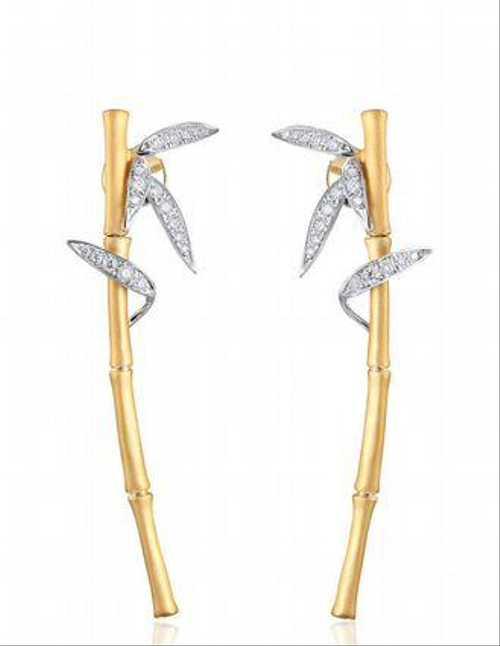 Серьги Carrera y Carrera Bambu Long Two Tone Gold