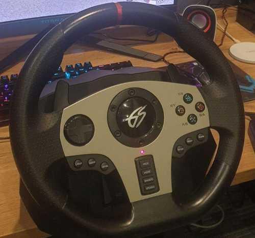 Игровой руль 900 градусов dexp wheelman pro gt