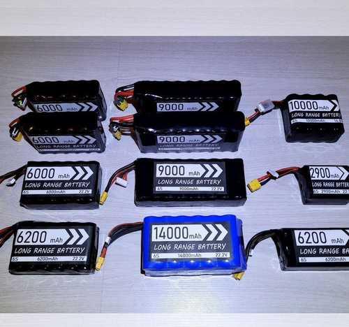 Аккумуляторы для FPV 6S 4S 3s 2s 8000mah 9000mah