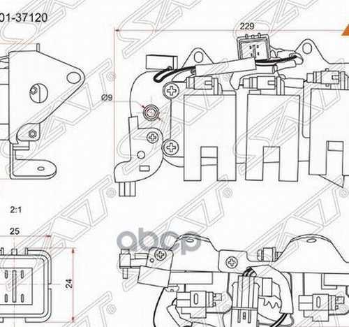 Катушка зажигания hyundai santa FE 01-06 (модул