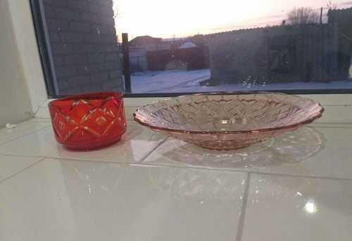 Посуда ссср,цветное стекло