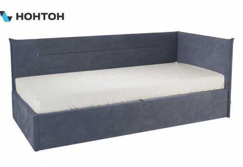 Кровать Альба 0.9 м синяя