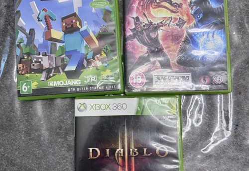 Minecraft,Mortal combat,Diablo xbox 360