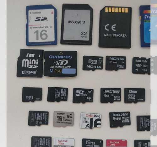 Карты памяти sdc, mmc, sd, mini sd, xd, micro sd