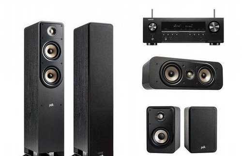 Ас 5.0 Polk Audio Signature Elite+Denon AVC-S660H