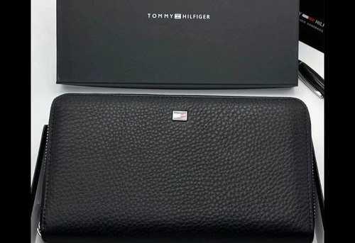 Кожаный клатч портмоне Tommy Hilfiger