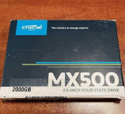 SSD накопитель 2000 гб 2.5" SATA Crucial MX500