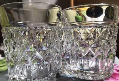 Хрустальный стакан для виски cristal bohemia 2шт