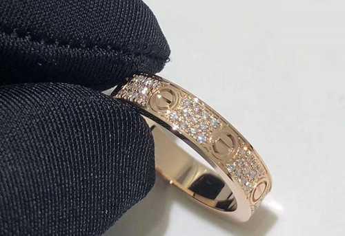 Золотое кольцо за бриллиантоми Cartier