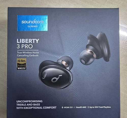 Наушники Anker Soundcore liberty 3 pro чёрные