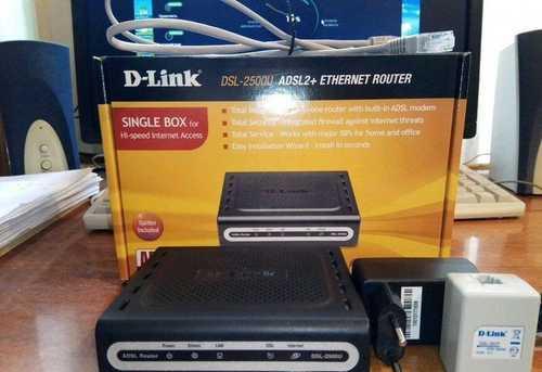 Модем d-link dsl-2500u adsl2+ethernet router