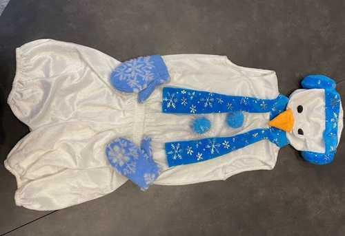 Новогодний костюм снеговика р.98-104