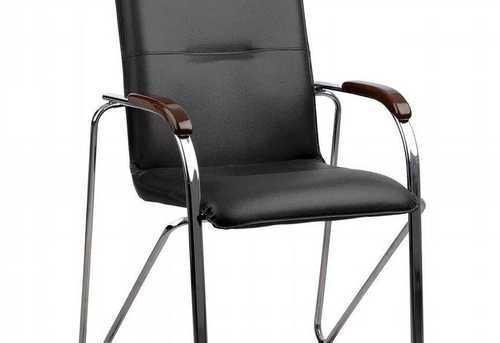 Офисный стул (кресло) Самба черный Хром