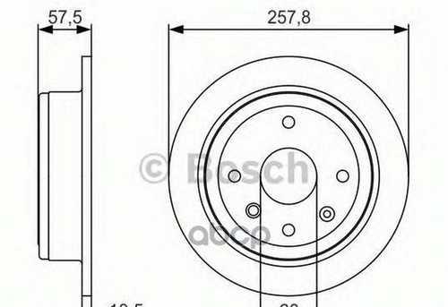 Диск тормозной задн chevrolet: lacetti хетчбэк
