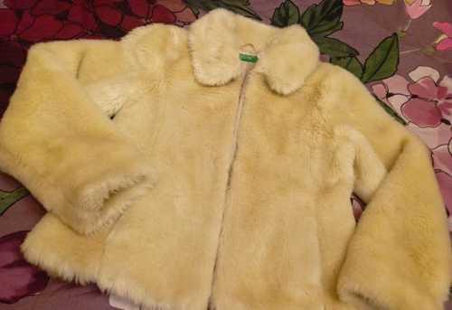 Полушубок "Benetton" 130-140см