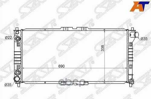 Радиатор mazda capella/millenia/626/cronos/efin