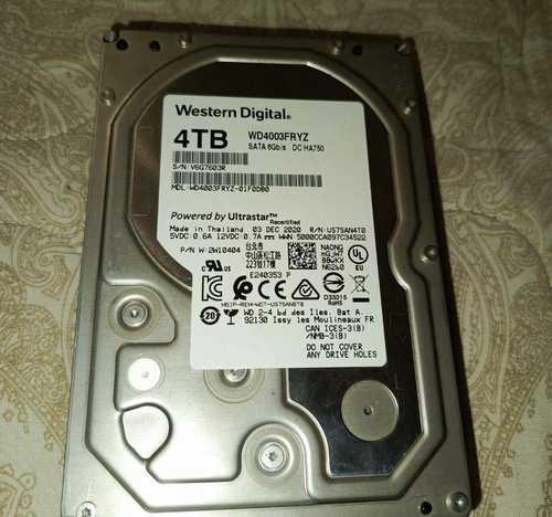 Жёсткий диск WD 4TB