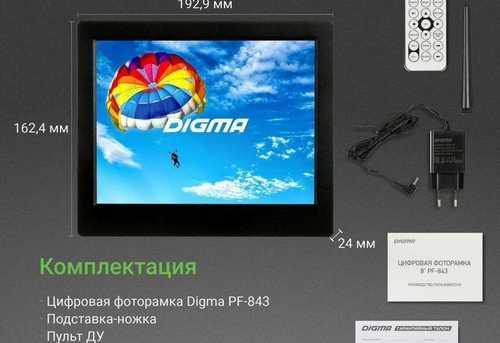 Цифровая фоторамка Digma pf 843 СПБ