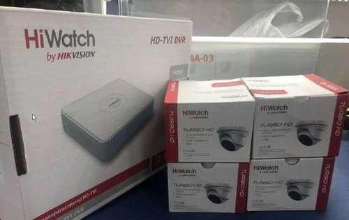 2 камеры видеонаблюдения HiWatch DS-T200 (B) (2.8