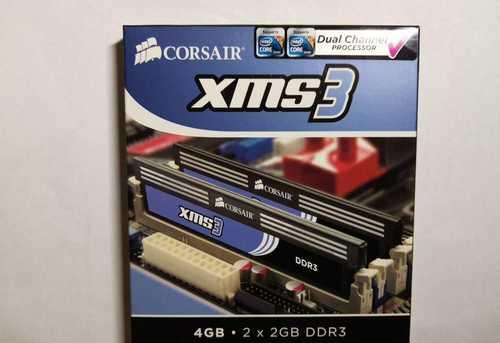 Оперативная память Corsair для пк ddr3 2x2gb 2000