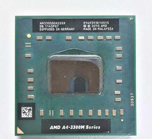 Процессор для ноутбука AMD A4-3300M 1,9 Ггц (2 ядр