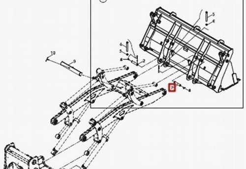 Палец погрузочного ковша Hidromek