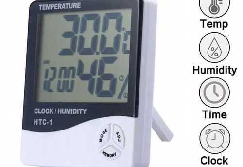 Домашняя метеостанция с часами (термометр)