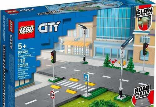 Lego City 60304 Дорожные пластины. Перекресток