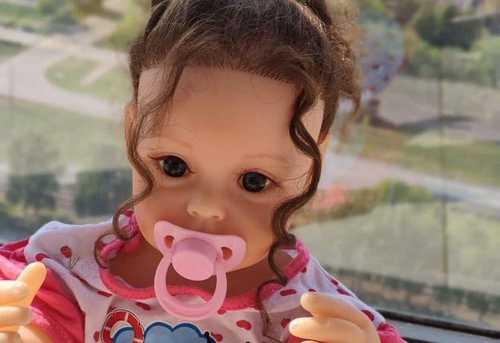 Кукла Реборн девочка с волосами