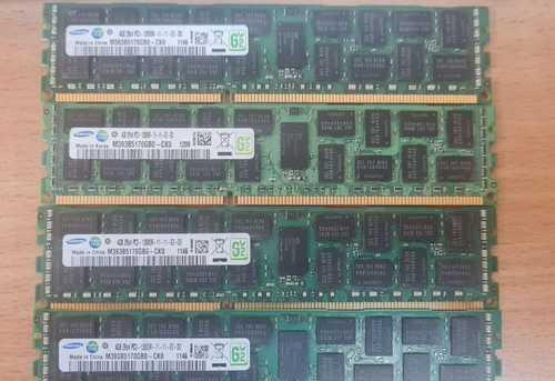 Оперативная память 16 (4x4Gb) ddr3 ecc reg Samsung